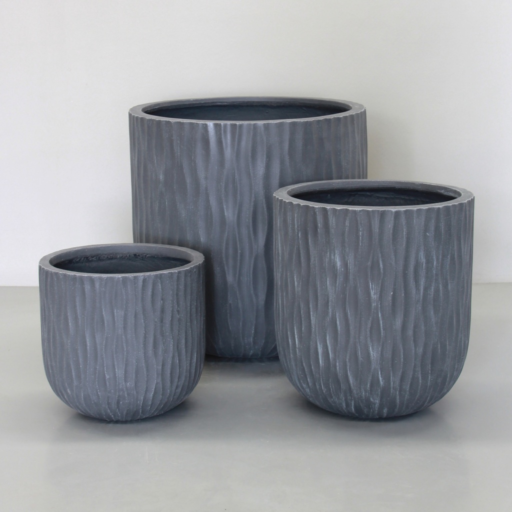 White/Grey Washed Tall Wave Pot | Kellock Pots & Planters