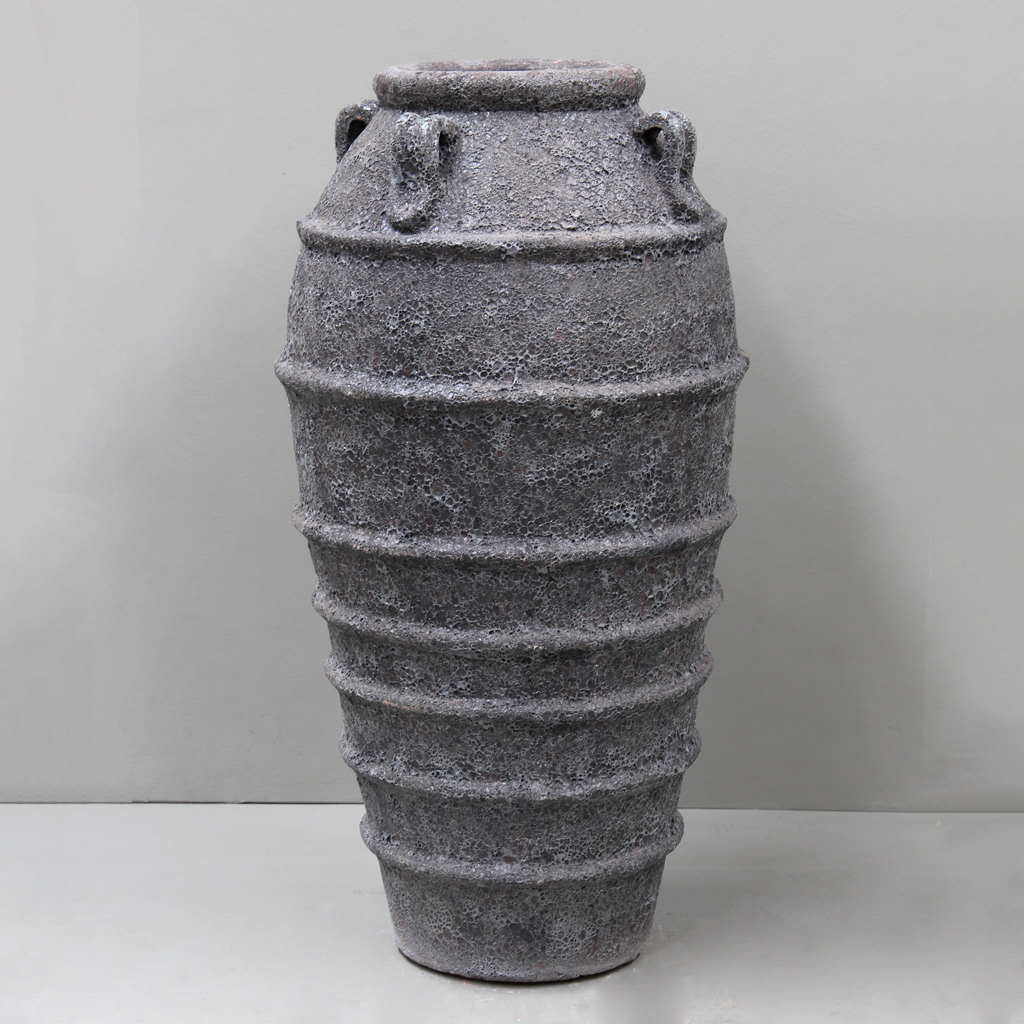 Relic Grey Lindos Jar with Lugs D60cm x H112cm | Kellock Pots & Planters