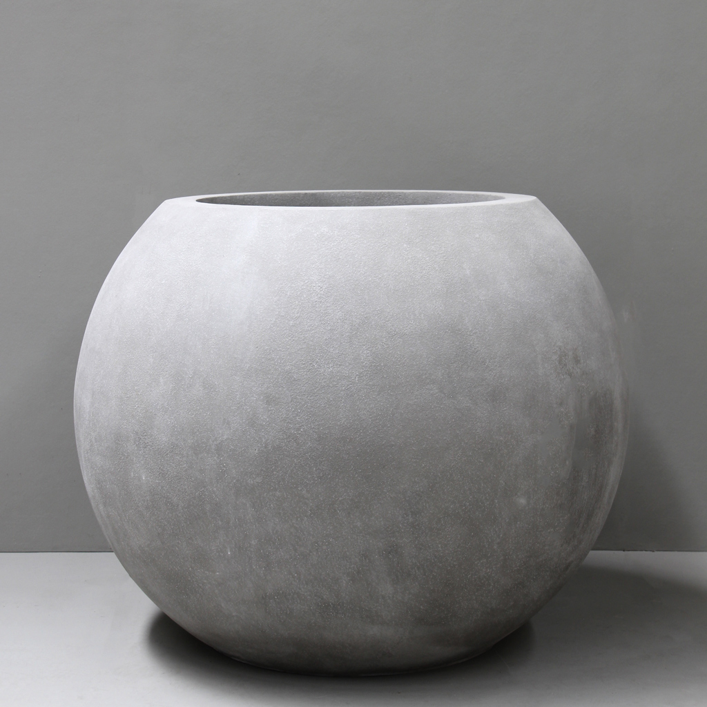 Natural Cement Ball Pot D116cm x H90cm | Kellock Pots & Planters