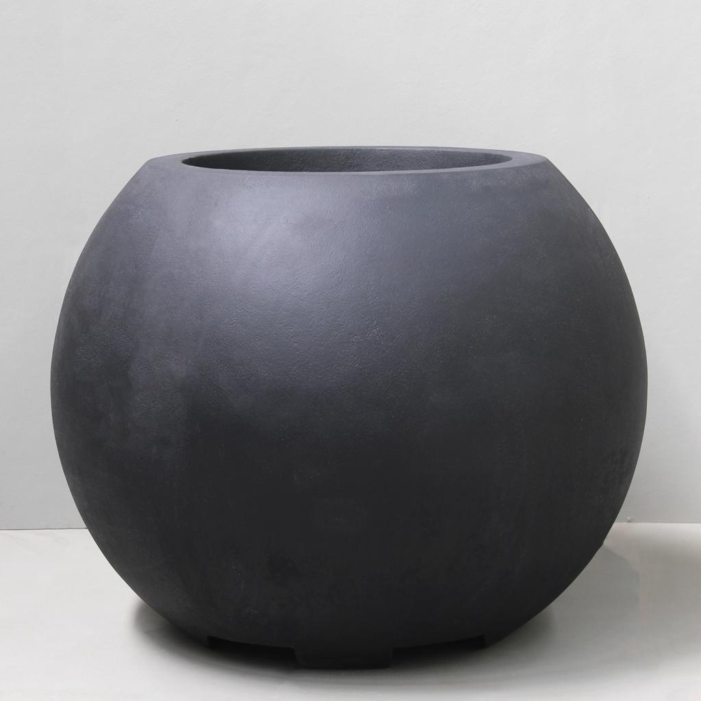 Black Ball Pot with Fork Lift Slots D116cm x H90cm | Kellock Pots ...