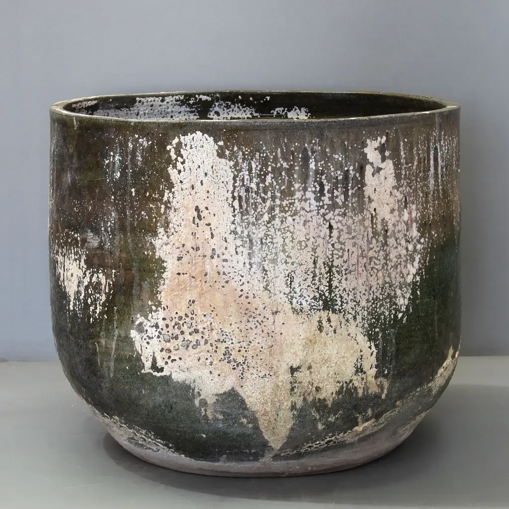 Green White Wide U Pot | Kellock Pots & Planters