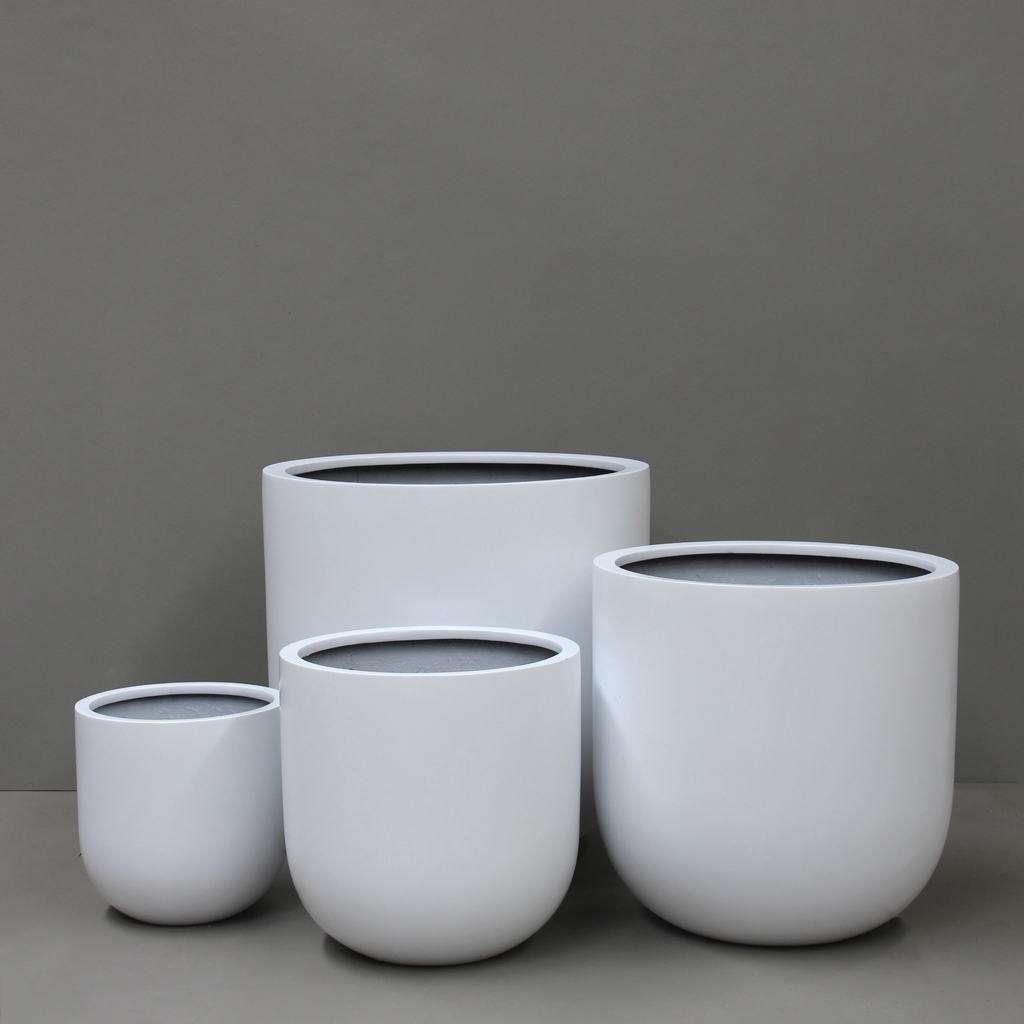 White Bullet Pot | Kellock Pots & Planters