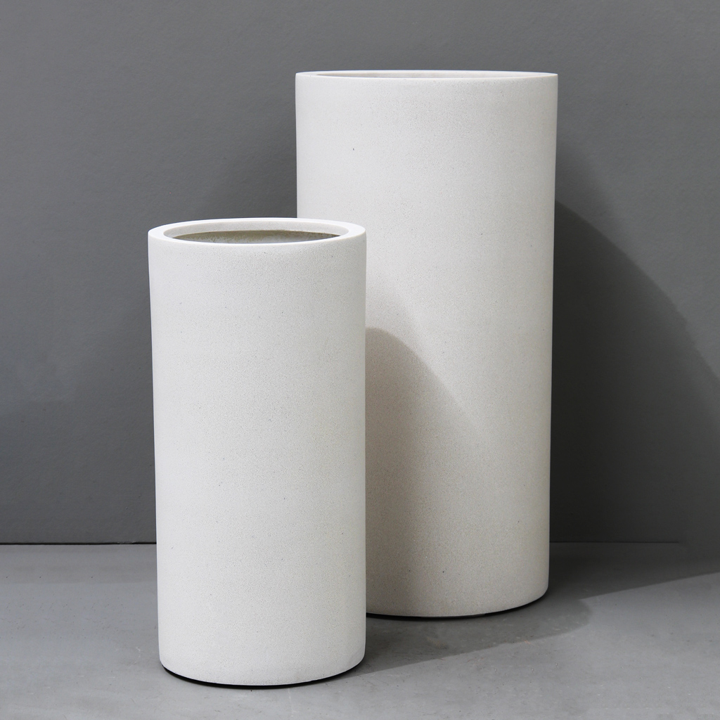 Ivory Tall Cylinder | Kellock Pots & Planters