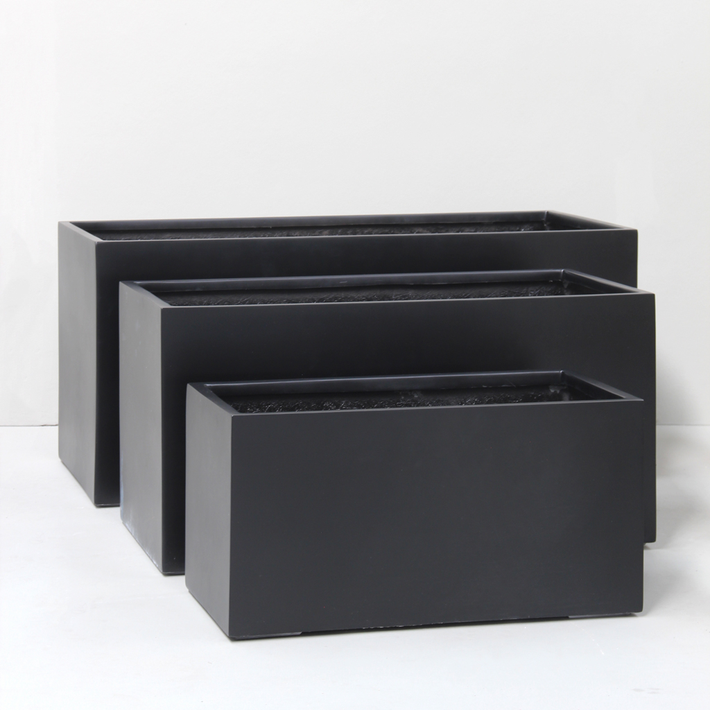 Black Trough | Kellock Pots & Planters