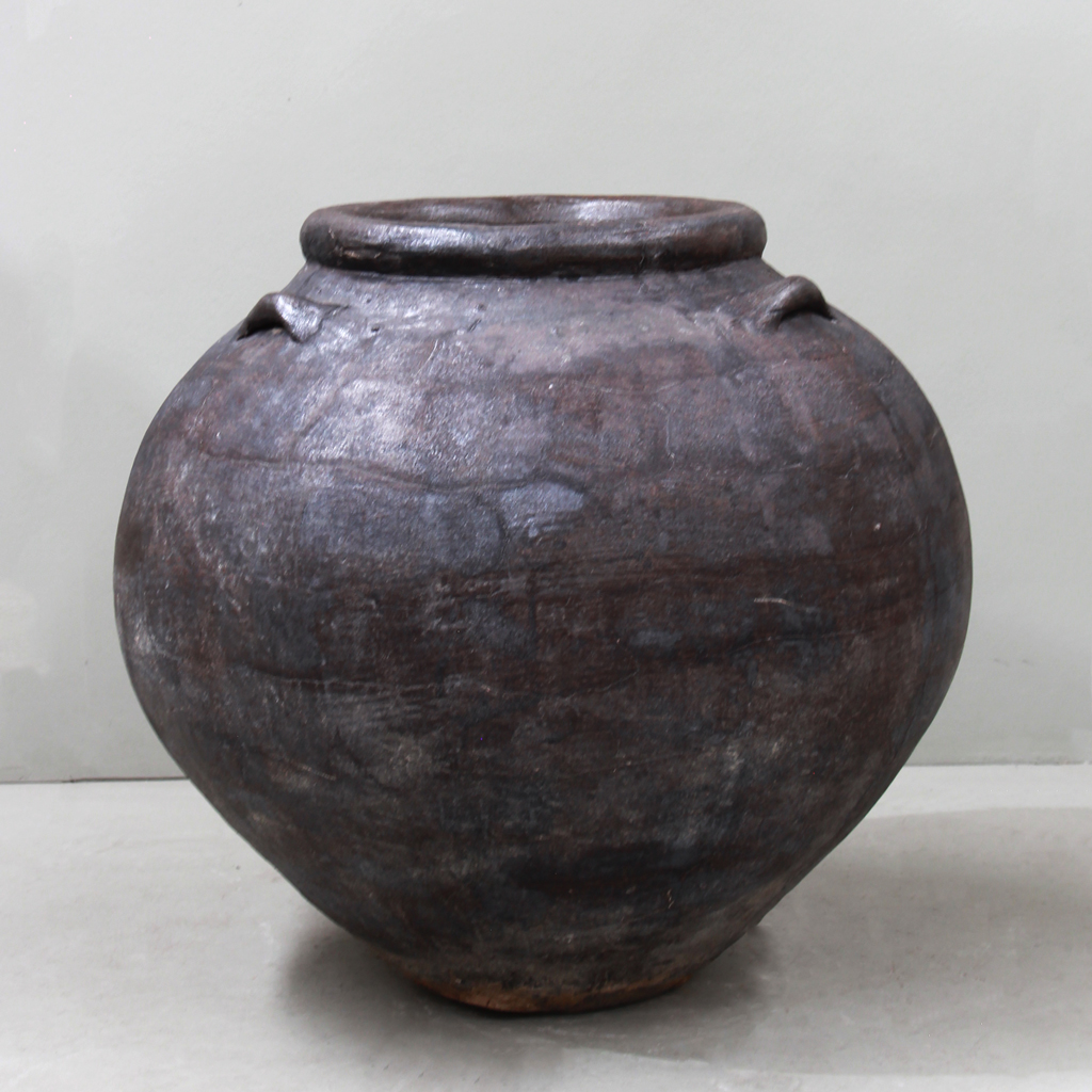 Copper Round Rolltop Jar D83 x H74cm | Kellock Pots & Planters