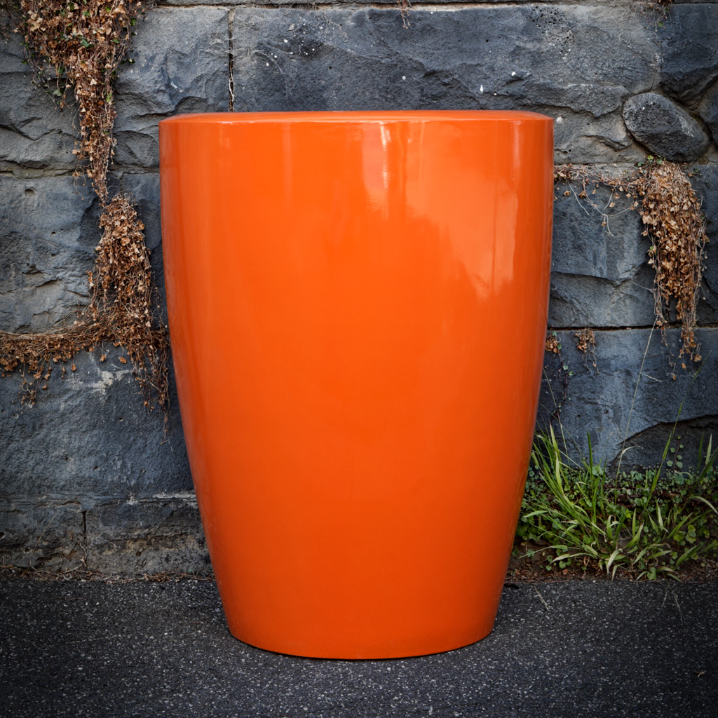 Gloss Orange Luma Pot | Kellock Pots & Planters